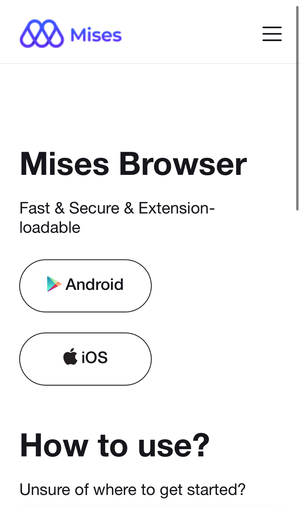 Mises Browser - Fast & Secure & Extension-loadable Mobile Browser