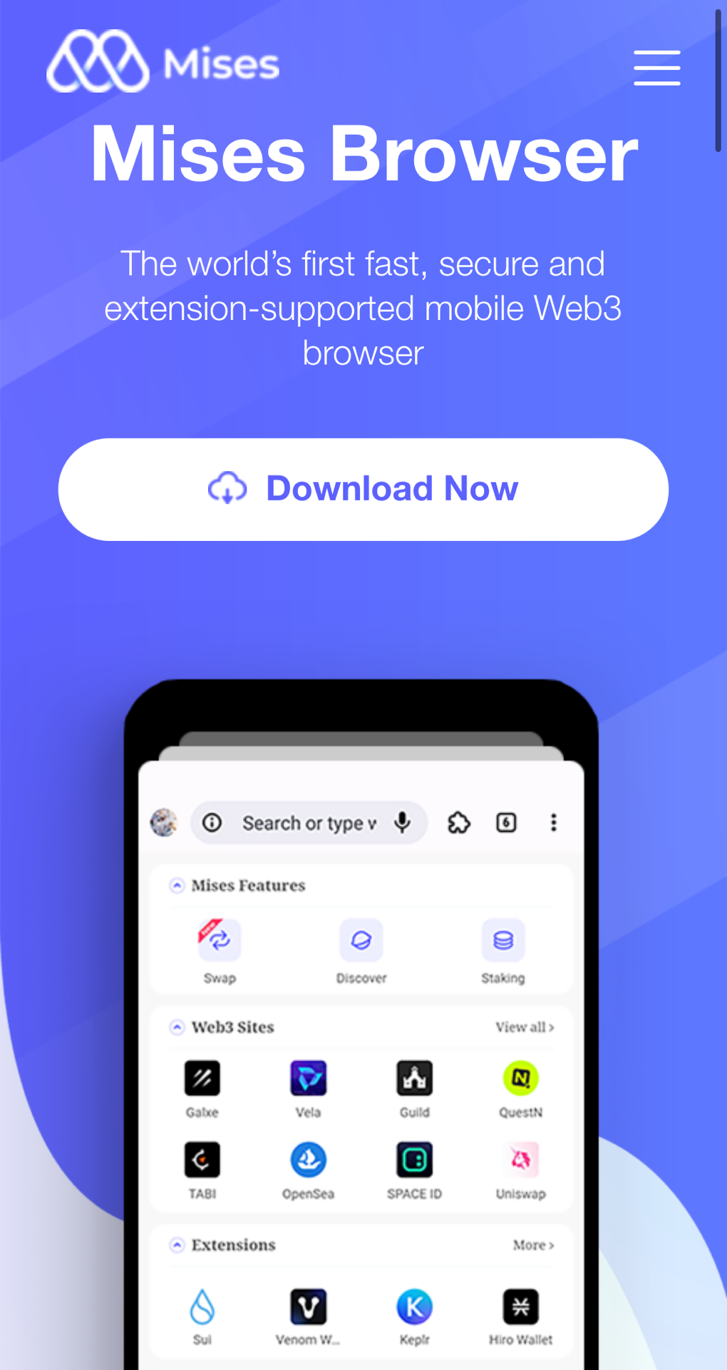 Mises Browser - Fast & Secure & Extension-loadable Mobile Browser