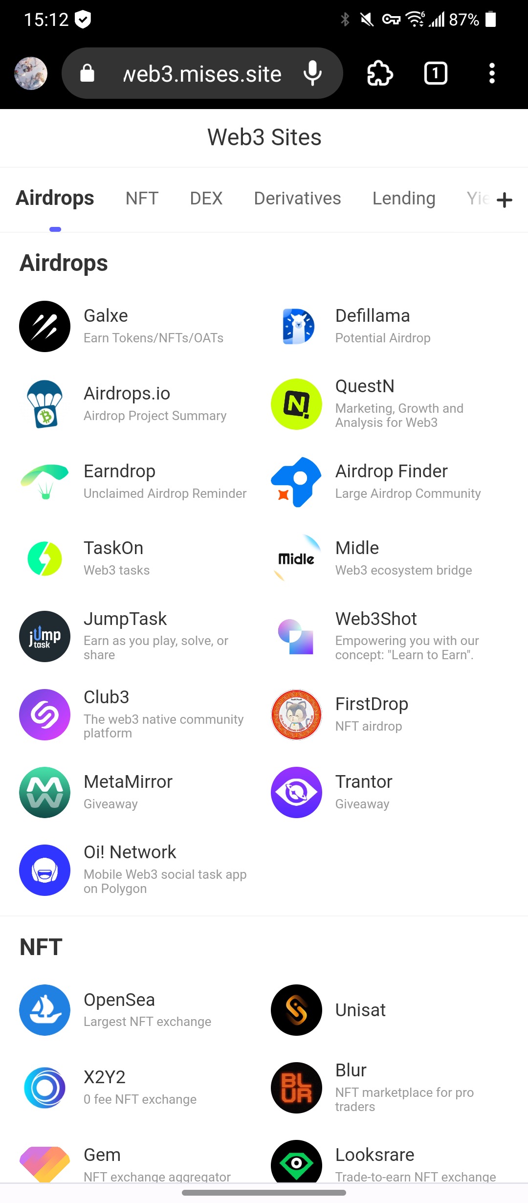 Mises Browser - Fast & Secure & Extension-loadable Mobile Browser
